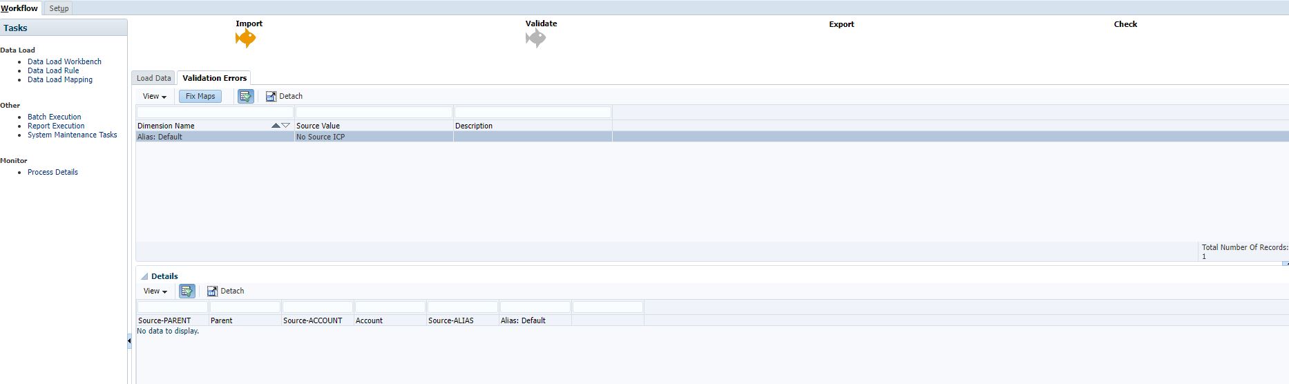 "No Source ICP" issue when loading Accounts Dimension into EPM Cloud ...