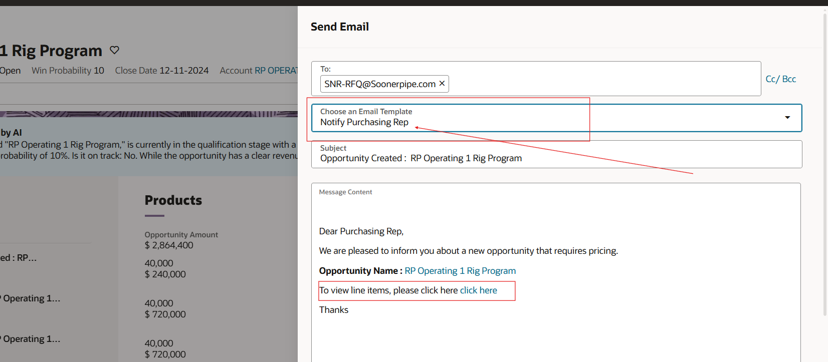 How can we add child objects record/data into manage message template ...