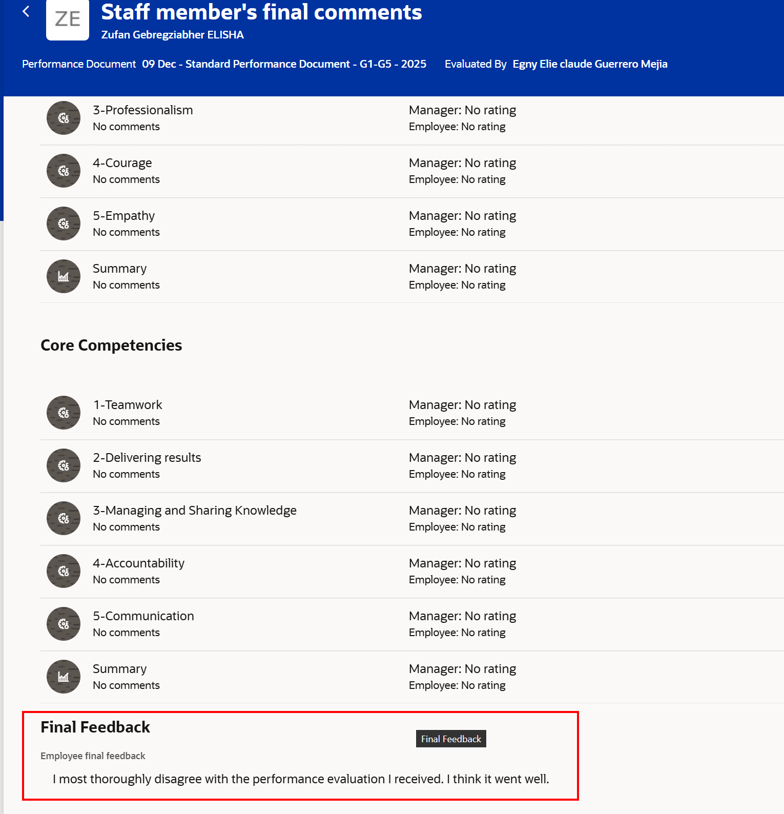 Can the second-level supervisor view the worker's final feedback ...