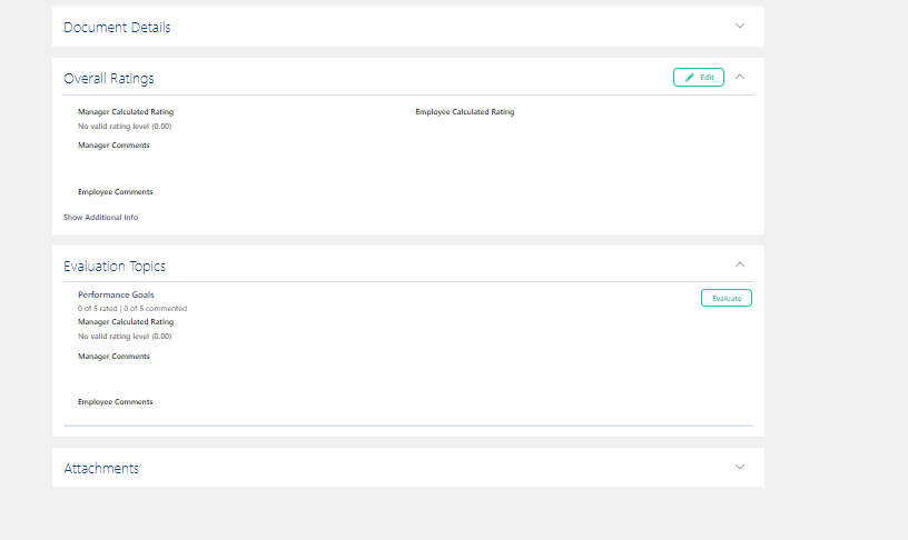 How to enable addtional information section in performance document. — Cloud Customer Connect