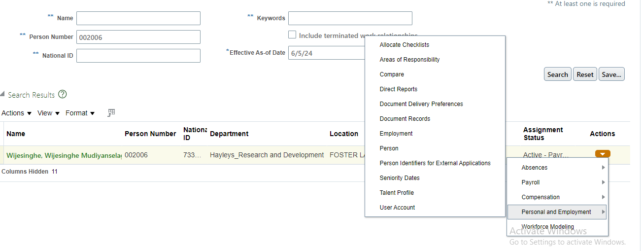 Cannot Delete The Person Profile — Cloud Customer Connect