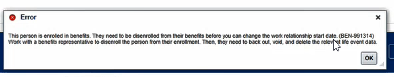 After 21D - Employee Hire Date Change - Error BEN 991314 — Cloud ...