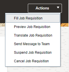 How to hide job requisition actions for Hiring Managers — Cloud Customer Connect