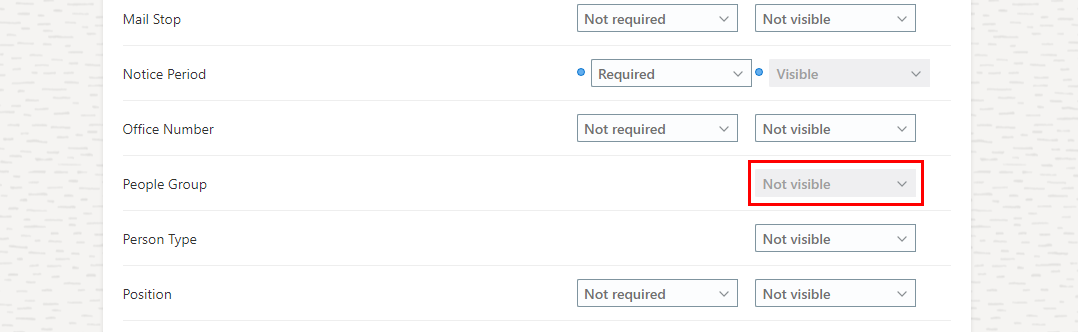 How to enable the People Group field which is greyed out in HCM ...