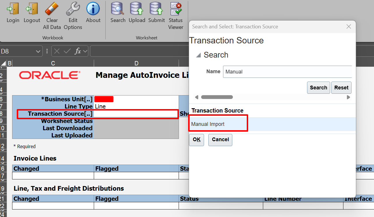 Is it possible to set the Transaction Source to Manual when using ...