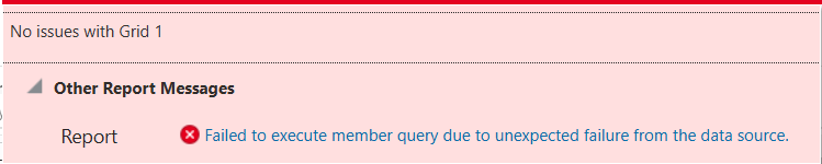 Failed to execute member query due to unexpected failure from the data source — Cloud Customer ...