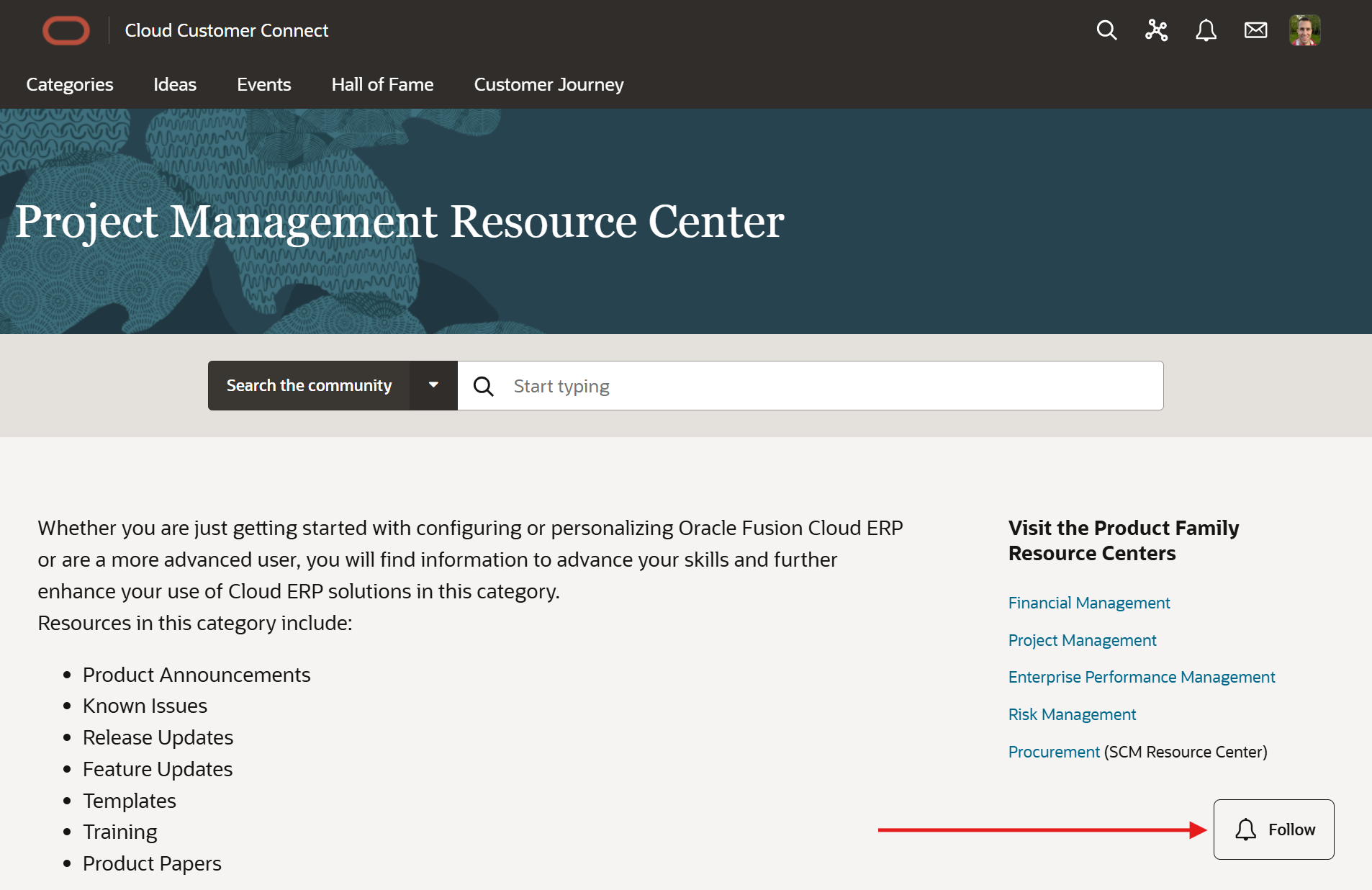 Are you following the Project Management Resource Center? — Cloud ...