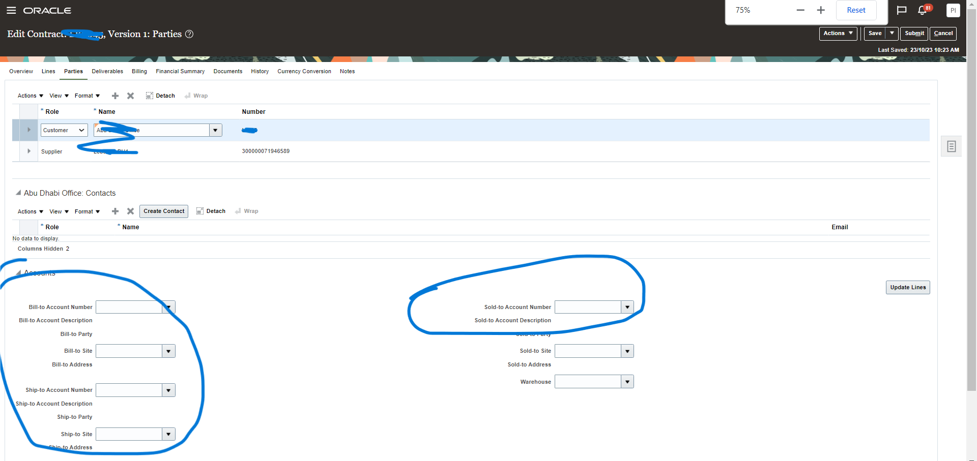 Create Customer Parties Of A Contract Using Oracle Rest Api — Cloud 