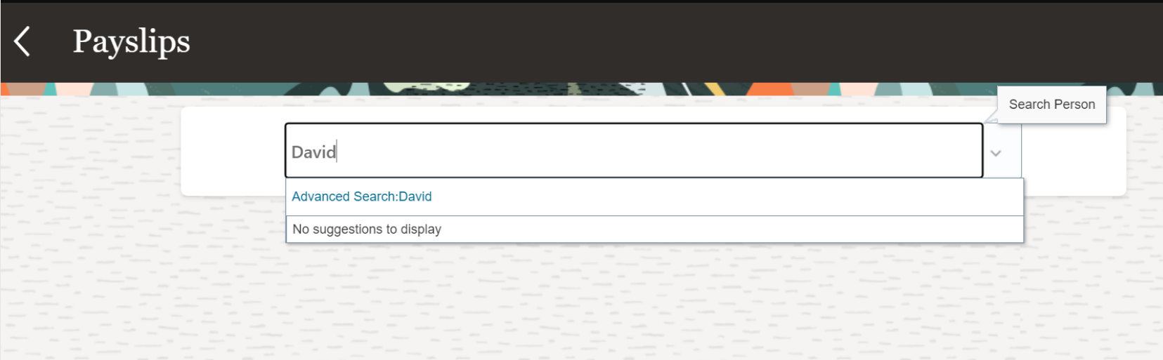 Searching A Person On Payslips Ui Is Not Returning Any List Of Values 2873