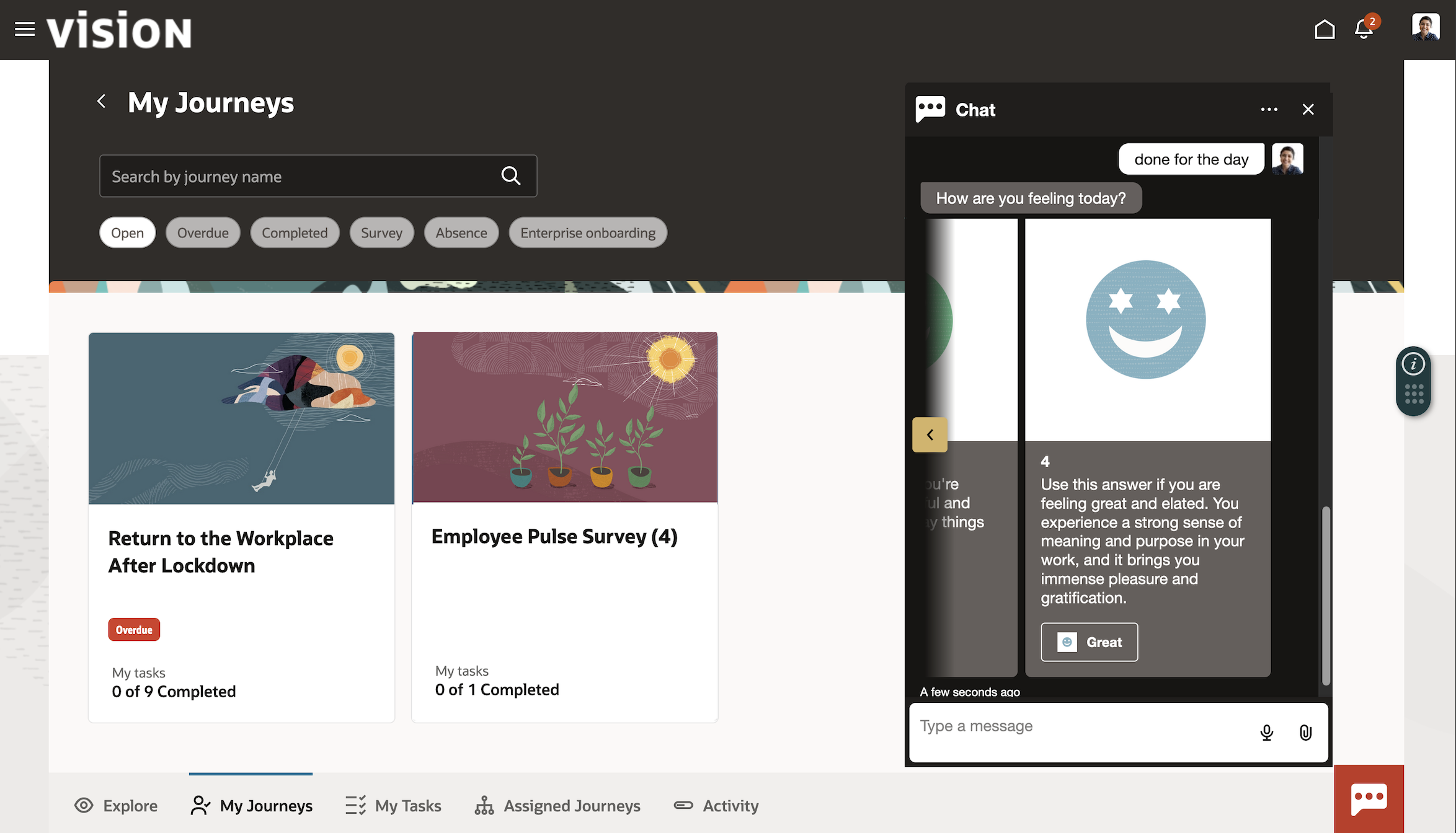 Rate Your Day: Pulse Touchpoint Journey — Cloud Customer Connect