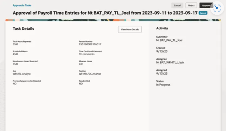 How To Enable Redwood Ui Timecard Approval Notification — Cloud Customer Connect