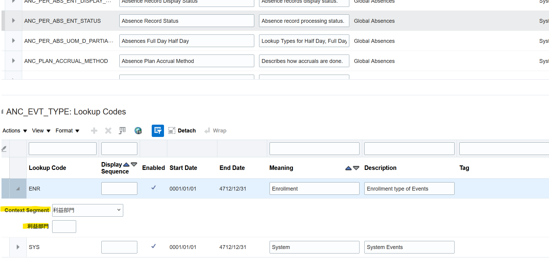 The Way To Import Context Segment And Its Value Of Lookup Codes In Common Lookups — Cloud