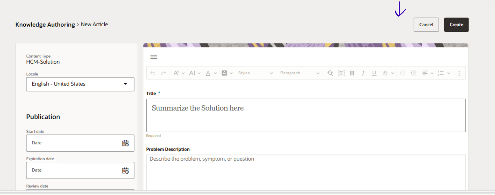 Enable AI Assist in Knowledge Authoring — Cloud Customer Connect