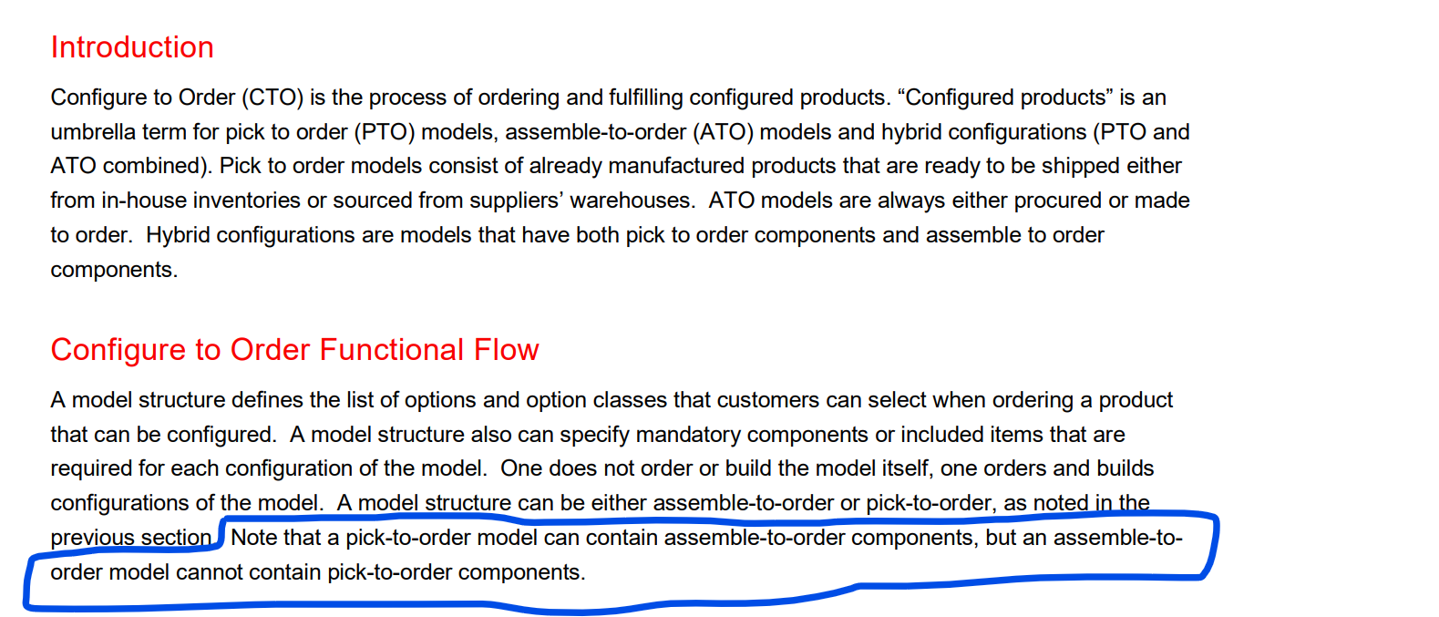 Why ATO model cannot contain PTO components.? — Cloud Customer Connect
