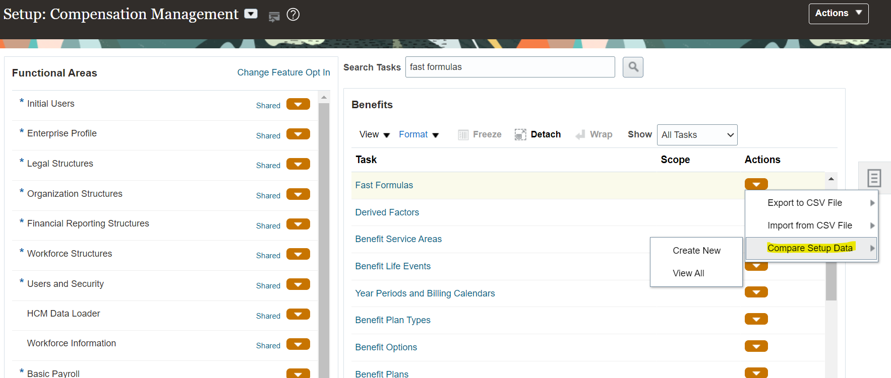 Is There A Rest Api To Initiate The Fsm Compare Setup Data Option — Cloud Customer Connect