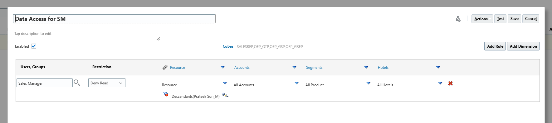 How can we restrict data to the logged-in user? — Cloud Customer Connect