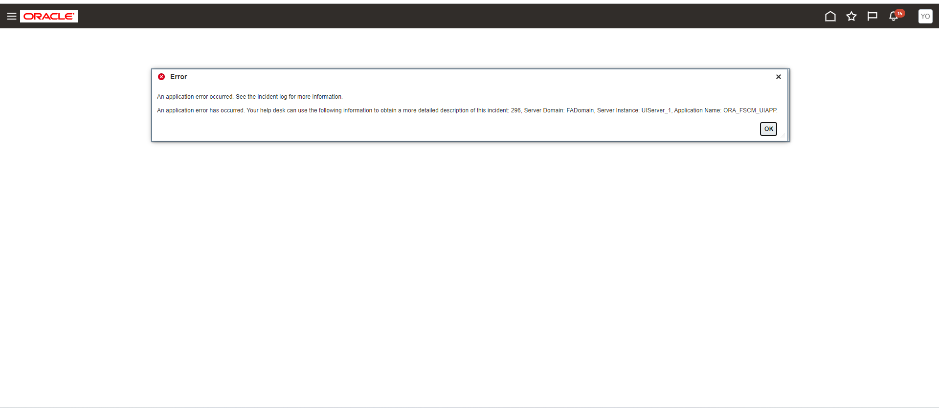 Error When Trying To Open Purchase Requisitions — Cloud Customer Connect