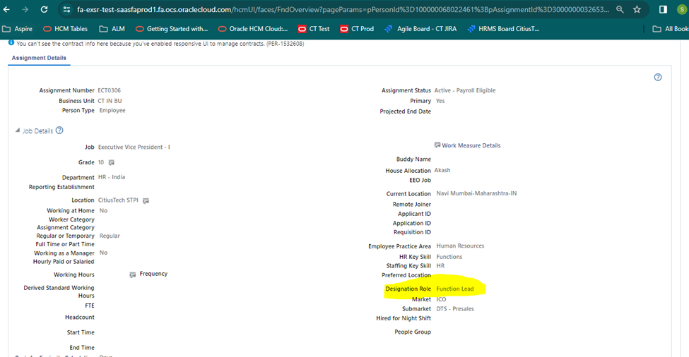 Assignment Dff To Be Displayed In Compensation Worksheet — Cloud