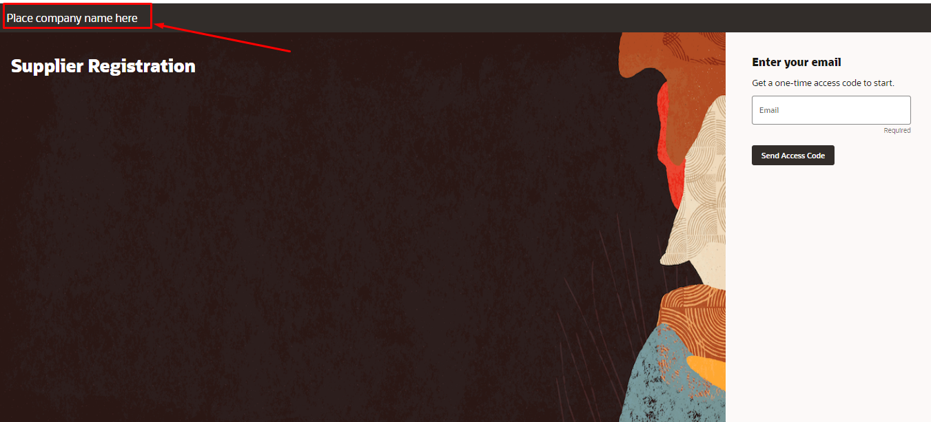 How To Add Company Logo In Supplier Registration Redwood Ui — Cloud Customer Connect