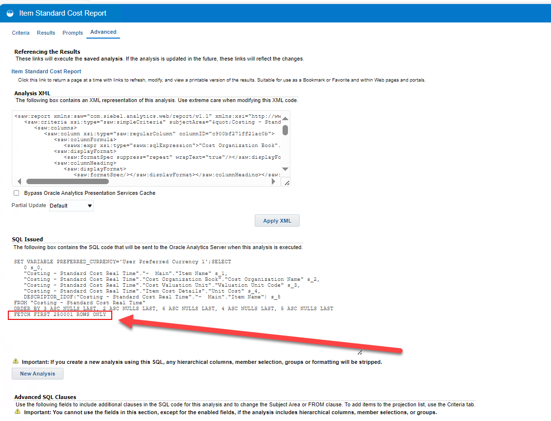 How To Improve The Otbi Analysis Export Record Limit — Cloud Customer Connect