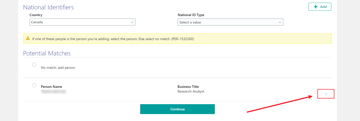 How to customize the "Potential Matches" section to be expanded by ...