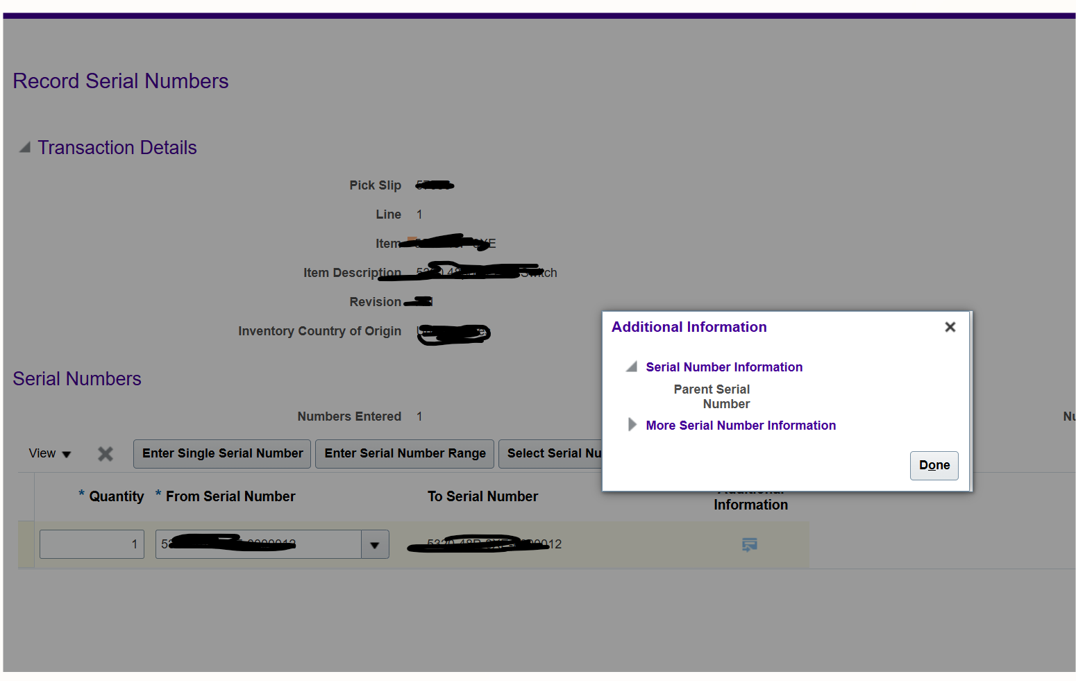 Cannot enter any data on a dff in record serial number page — Cloud ...