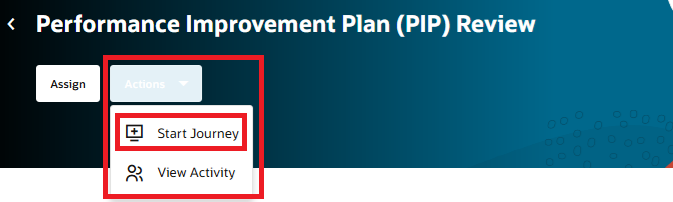How to hide this option "Start Journey" under Actions at Specific ...