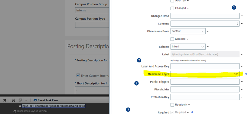 How to set Maximum length of a field in VBS like we do in page composer — Cloud Customer Connect