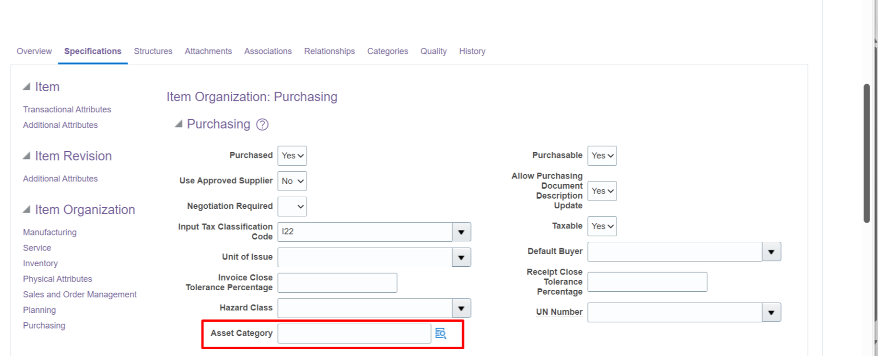 How to mass import asset category into the master data item? — Cloud ...