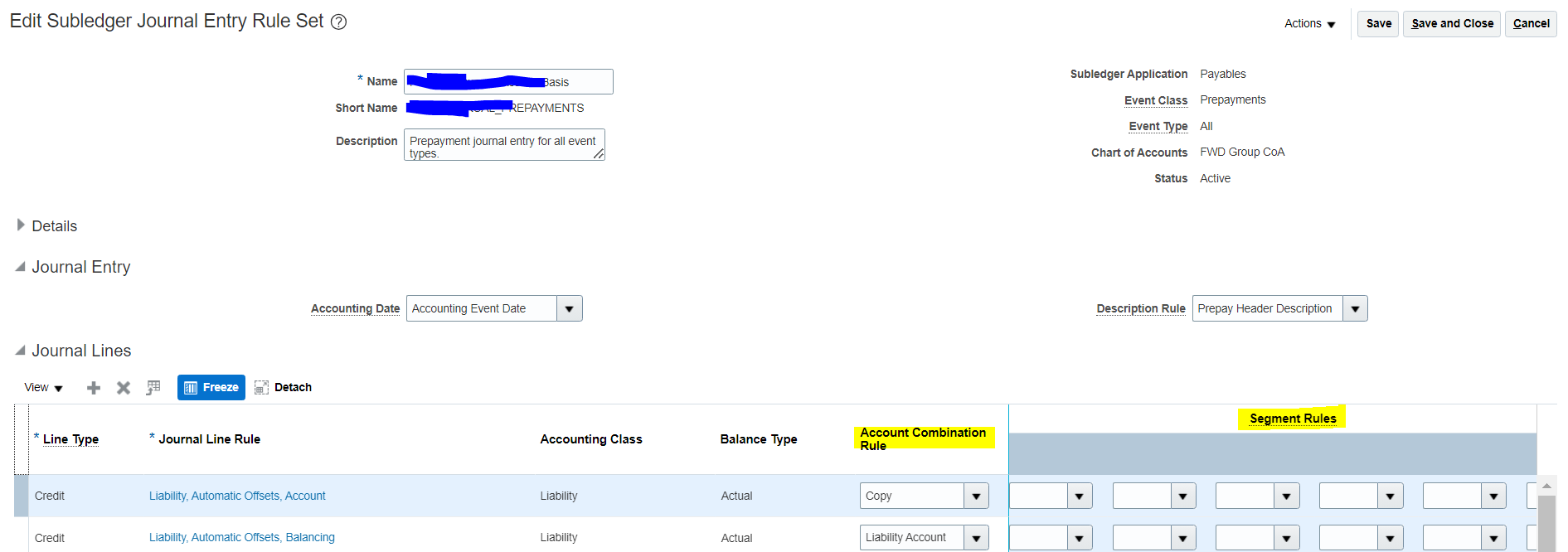 Table Query For Account Combination Rule And Segment Rules — Cloud 3483