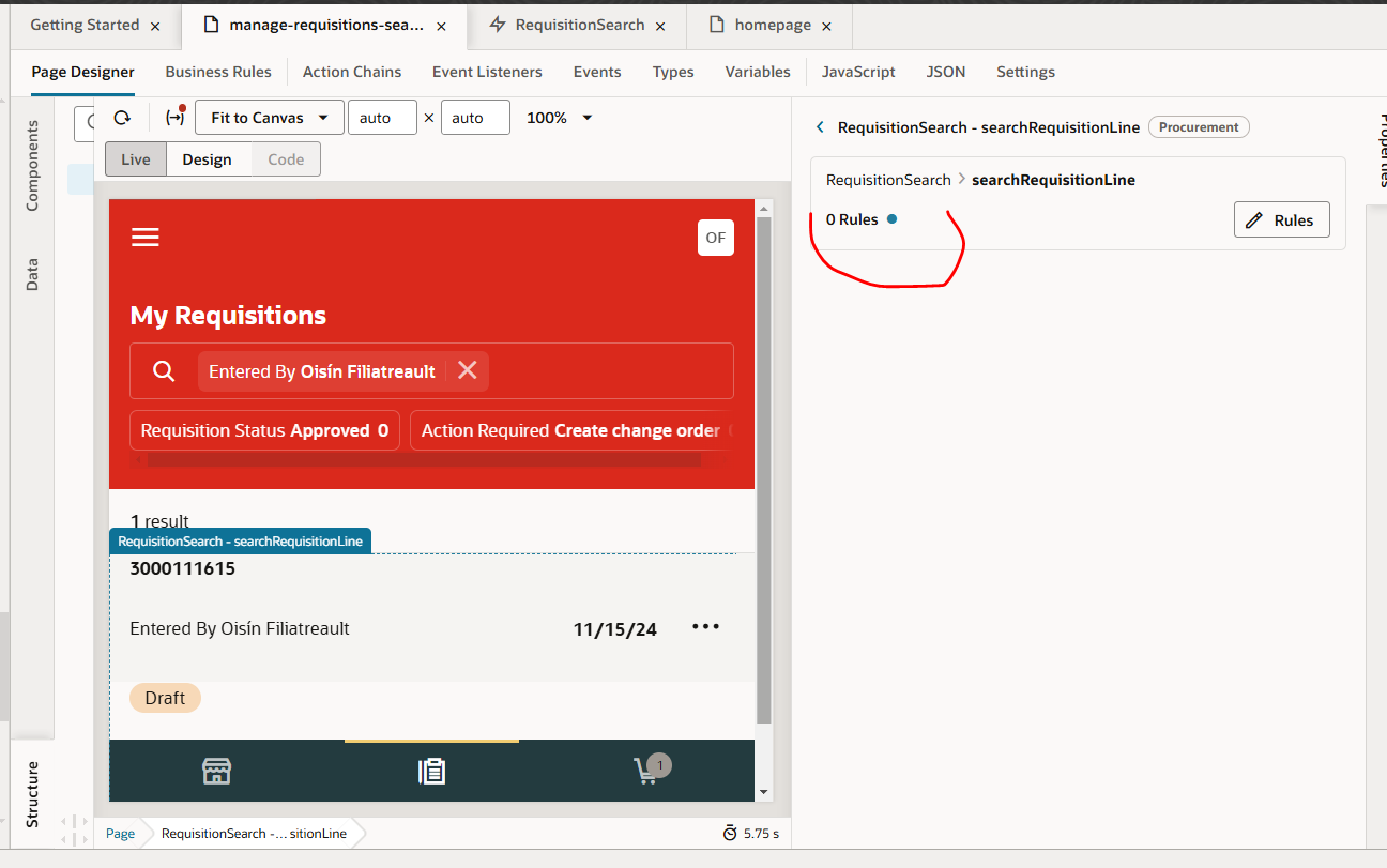 Self Service >My requisition page : Error while opening in Edit page in ...