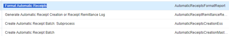 Automatic Receipt Batch - How To Retrigger Scheduled Process "Format ...