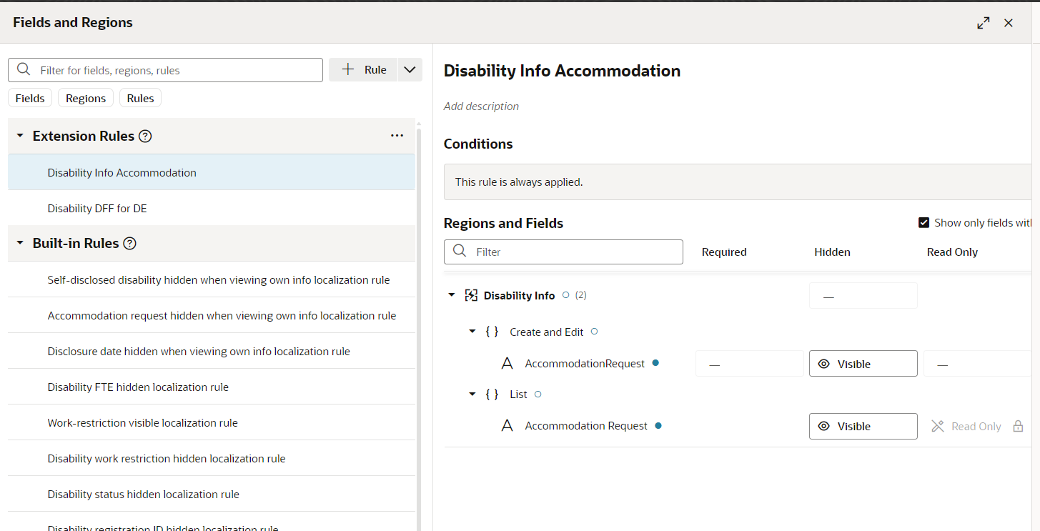 Redwood Disability Info For Canada Is Not Visible In The Ui — Cloud Customer Connect