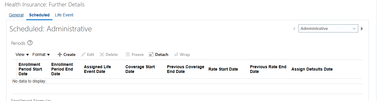 what is the usage of schedules under enrollment in plan level? — Cloud Customer Connect