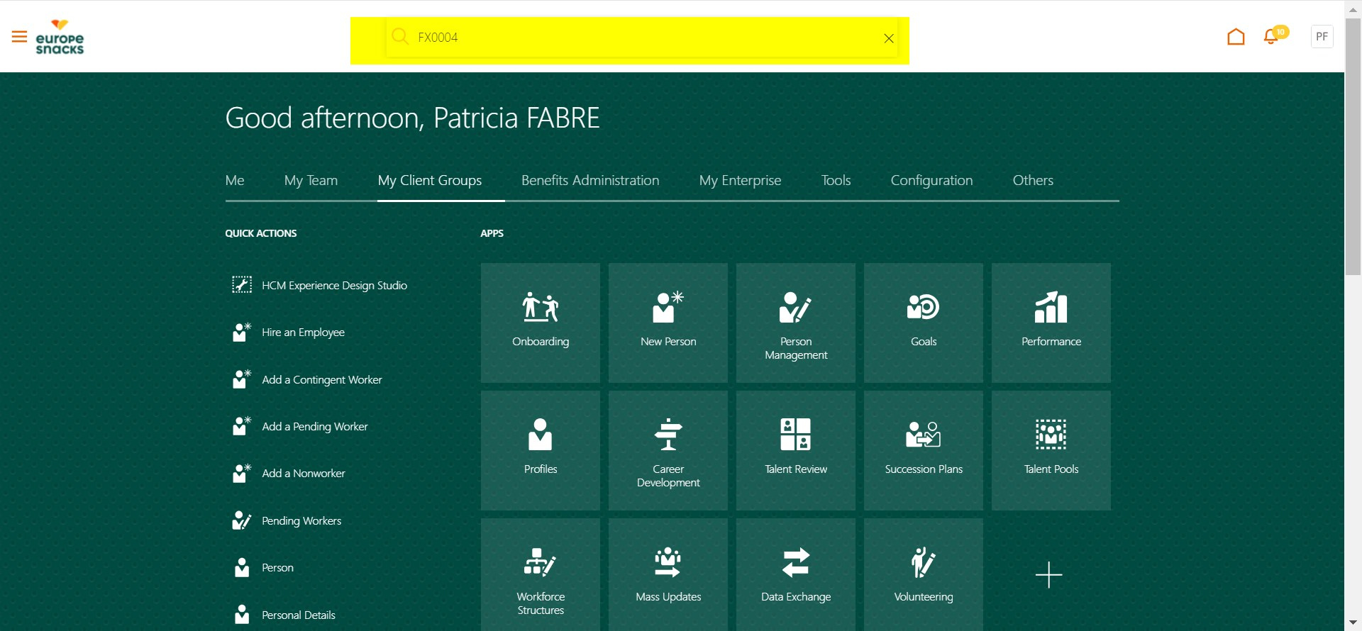 Is it possible to search through the Person Identifiers for External ...