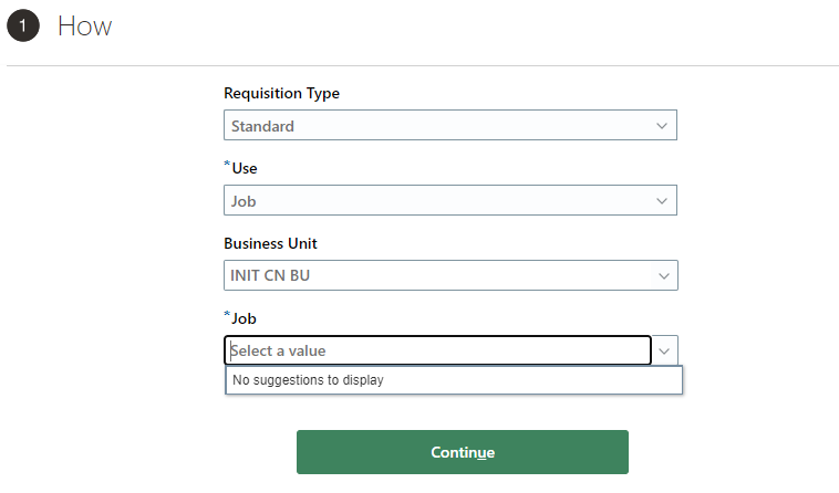 While Creating The Job Requisition Cant Able To See Job — Cloud Customer Connect