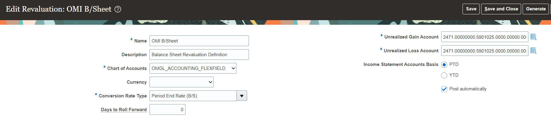 Does Fusion only use YTD for Balance Sheet revaluation? — Cloud Customer Connect