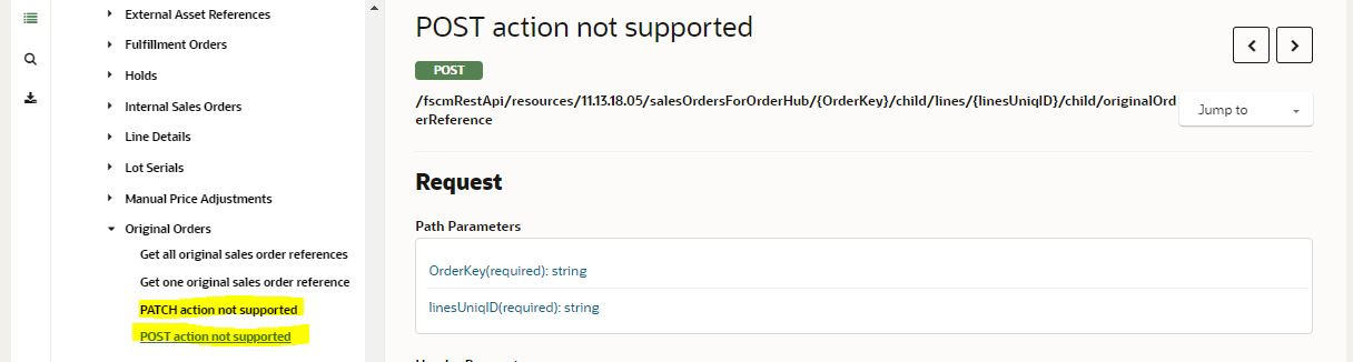 How to associate original order reference to return order using REST API — Cloud Customer Connect