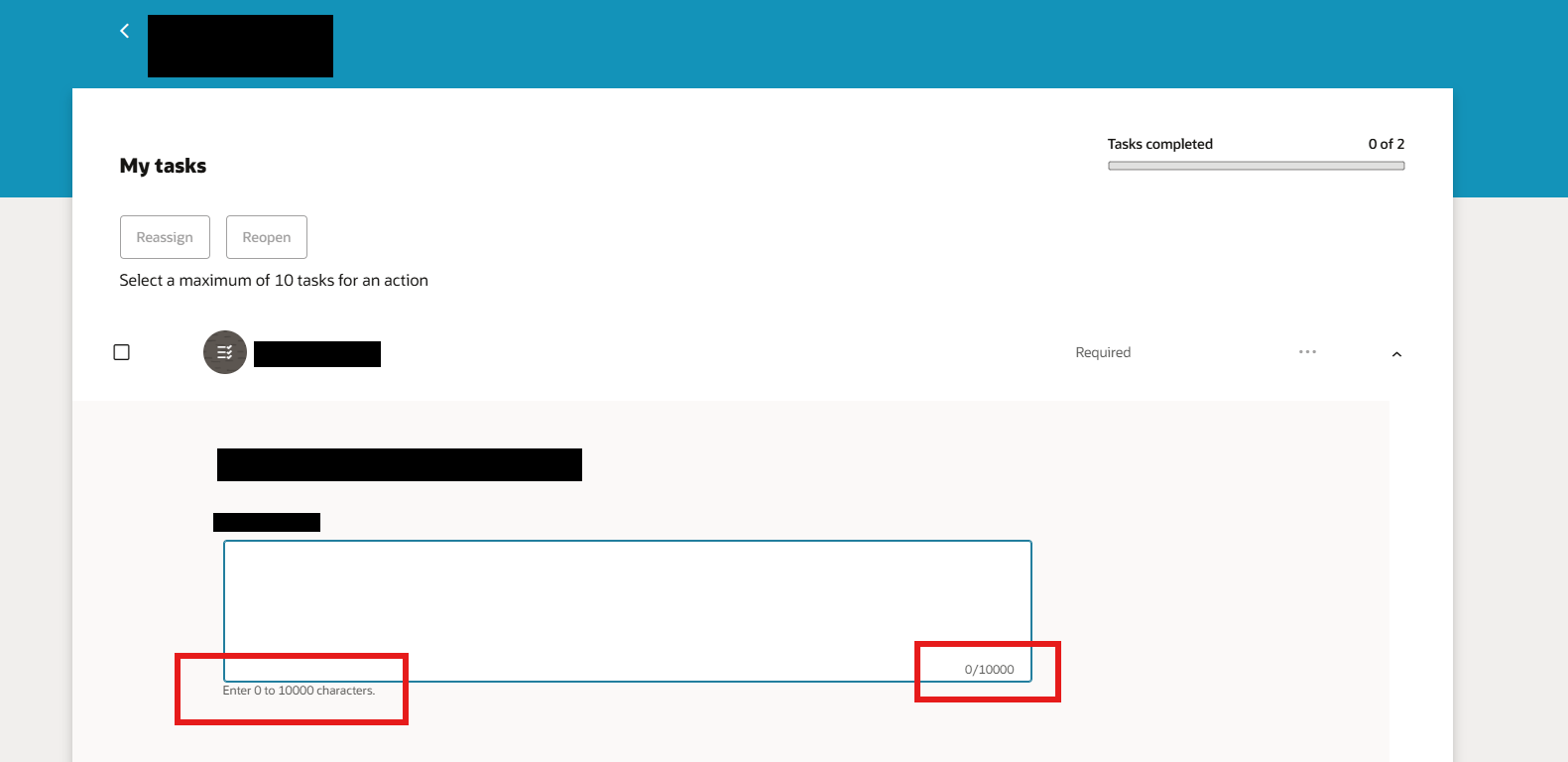 How to hide questionnaire character limit from the journey task — Cloud ...