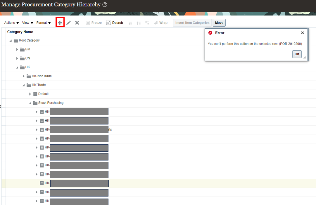 How to create new level in Procurement Category Hierarchy — Cloud ...