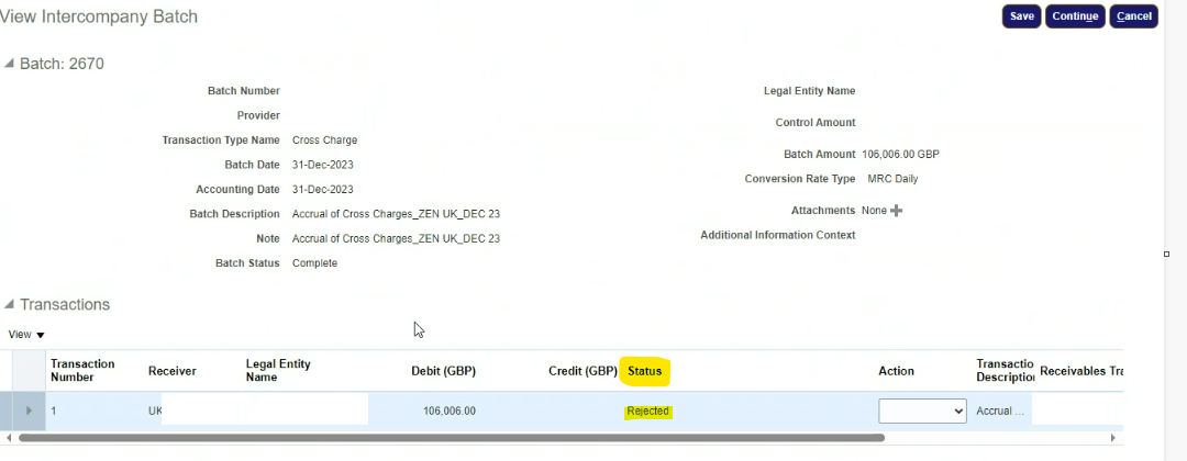 Unable to edit IC Batch which is rejected by approver — Cloud Customer ...