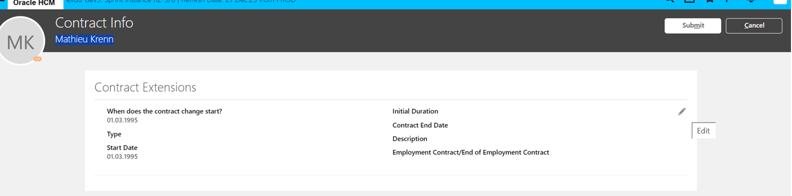 Contract Update Or Extension Through Quick Action Not Creating Record