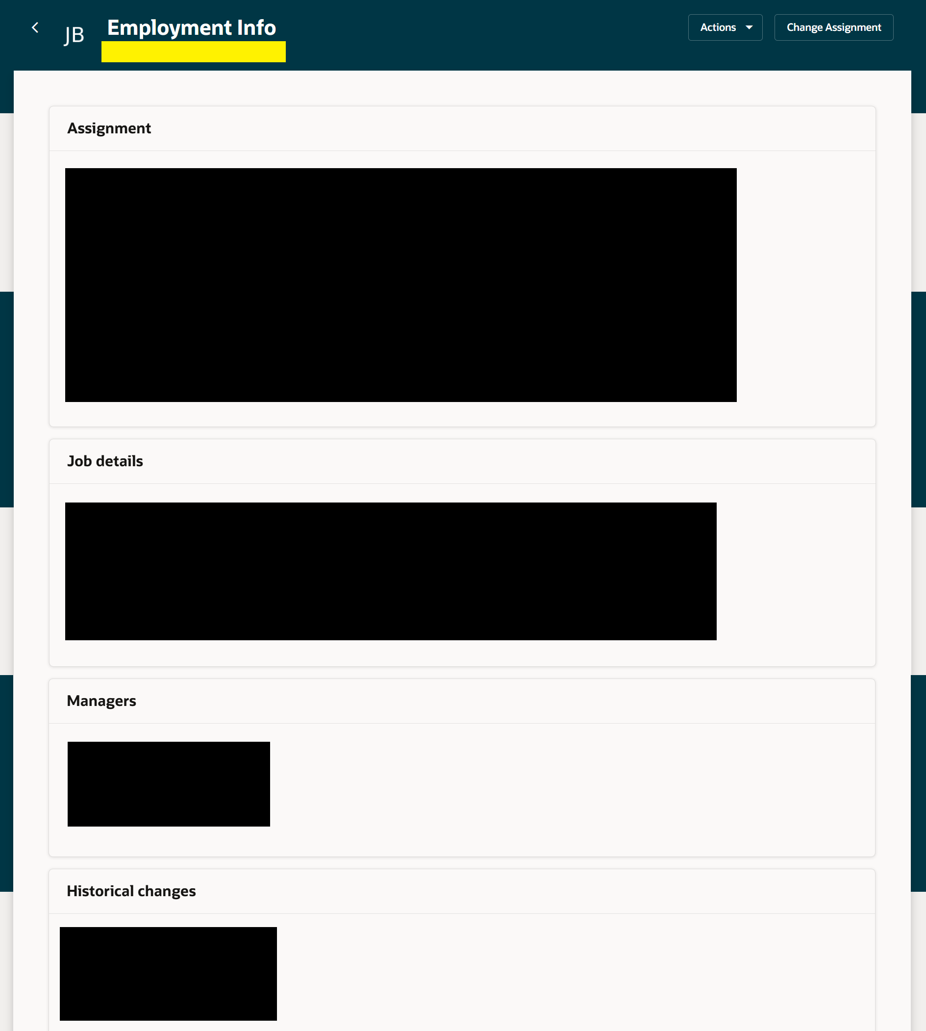 Seniority Dates Section Not Displayed In Employment Info Page Of My Team For Managers — Cloud