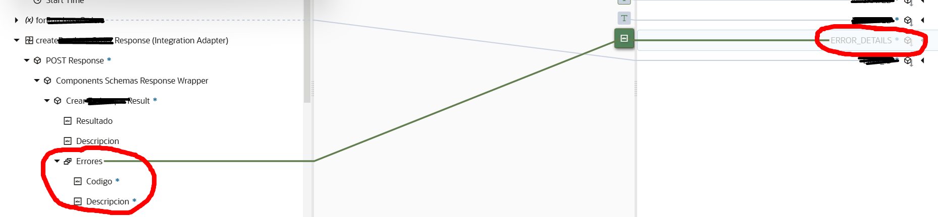 assign oic array to varchar2 field in DB — Cloud Customer Connect