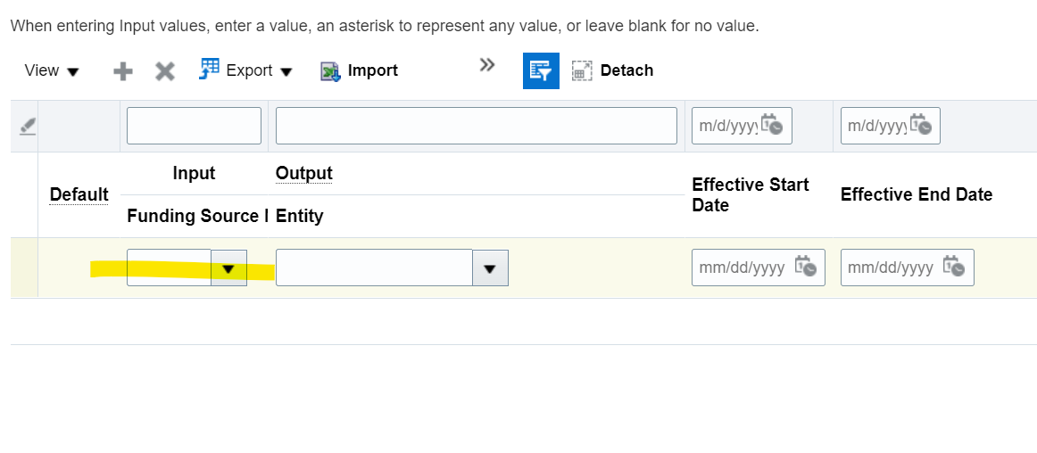 Internal funding sources do not appear in SLA mapping sets — Cloud Customer Connect