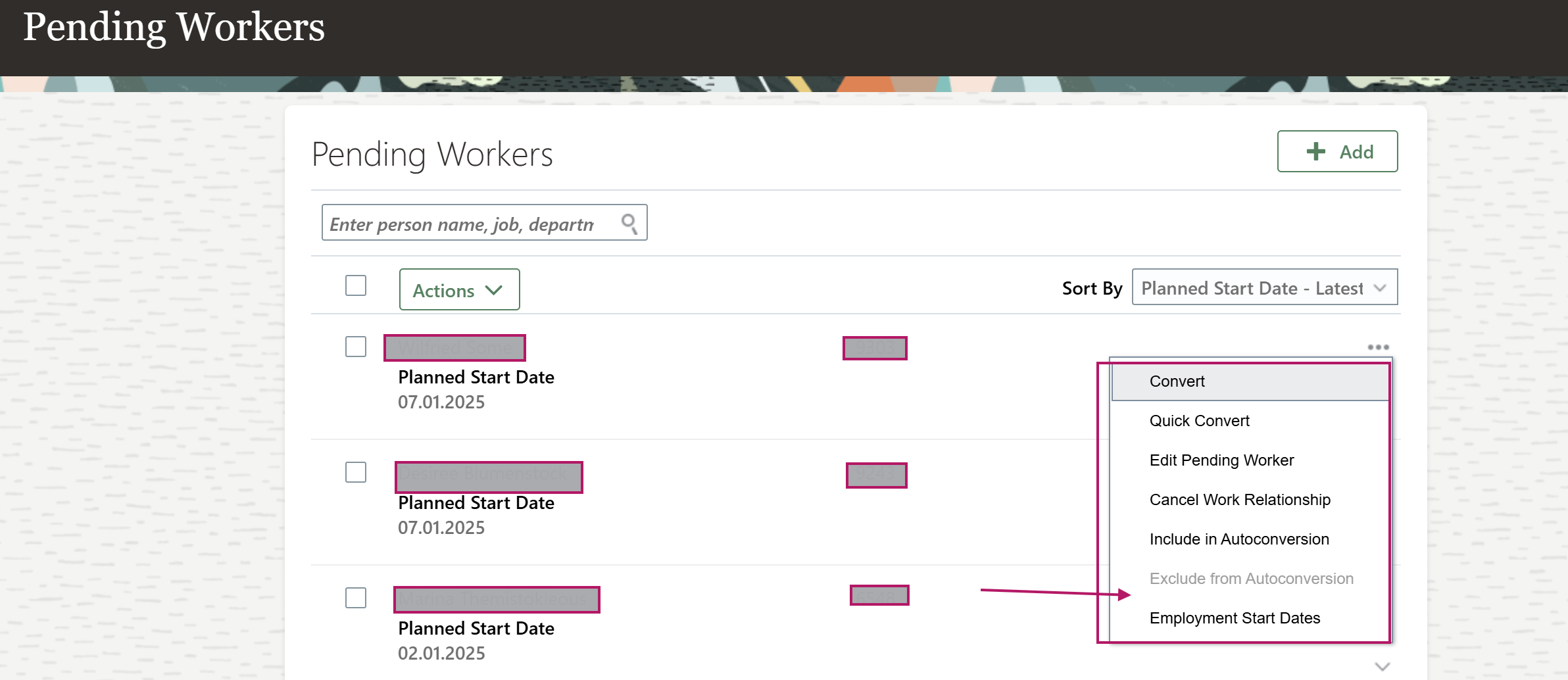 Terminate Pending Workers From Pending Wokers Ui — Cloud Customer Connect
