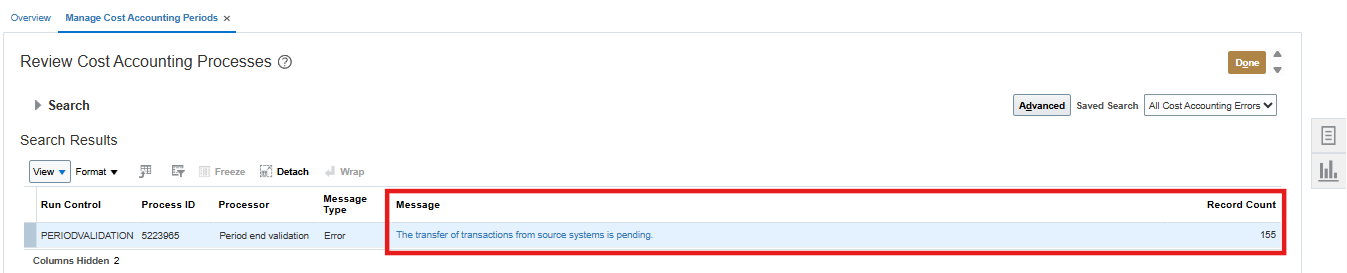 The transfer of transactions from source systems is pending — Cloud ...