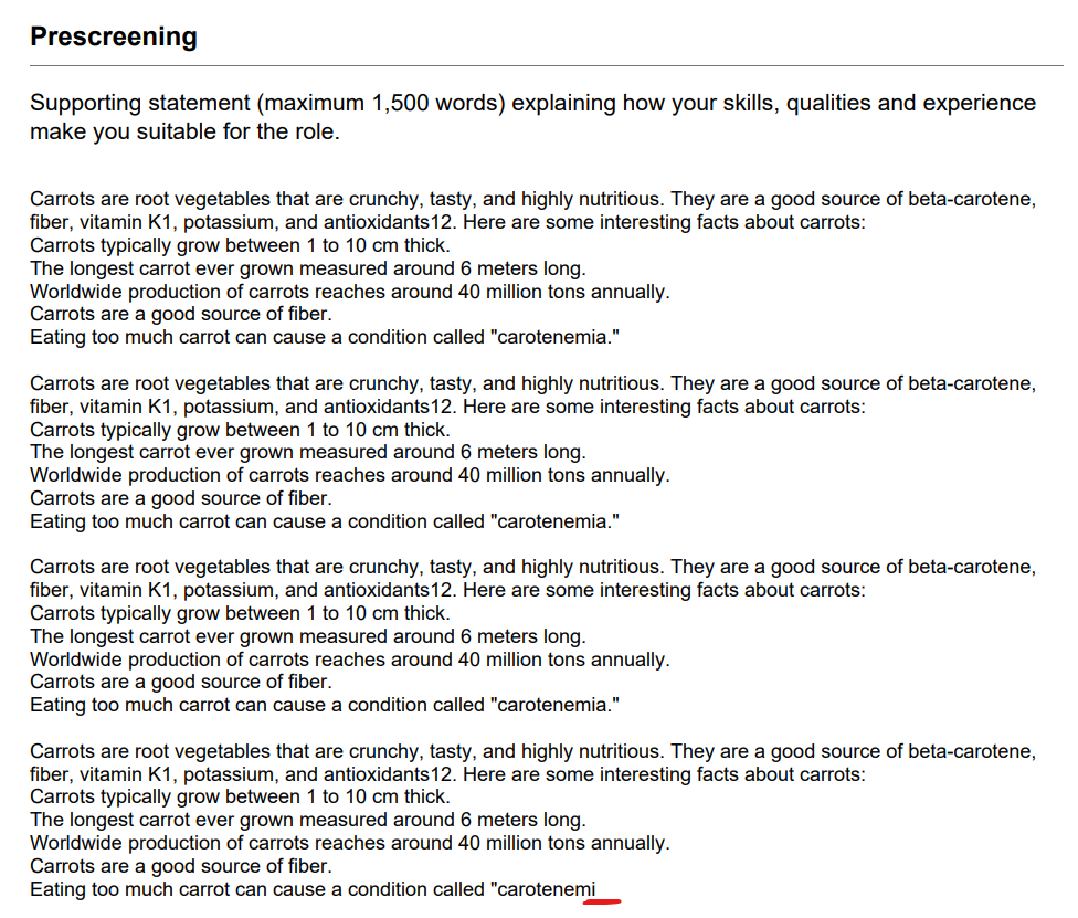 Print Functionality Is Displaying Html And Not Including All Text From Pre Screening Questions