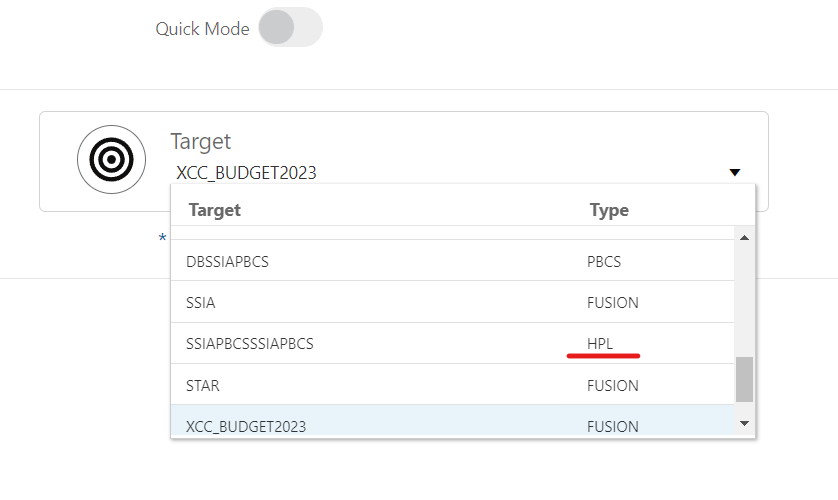 How to Create Target/Source System with Data Type HPL? — Cloud Customer Connect