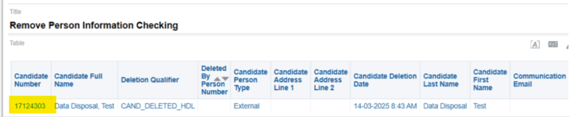 Is it possible to permanently delete candidate records in the system ...